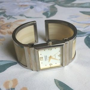Embassy by Gruen | Accessories | Vintage Gruen Gold And Shell Cuff ...